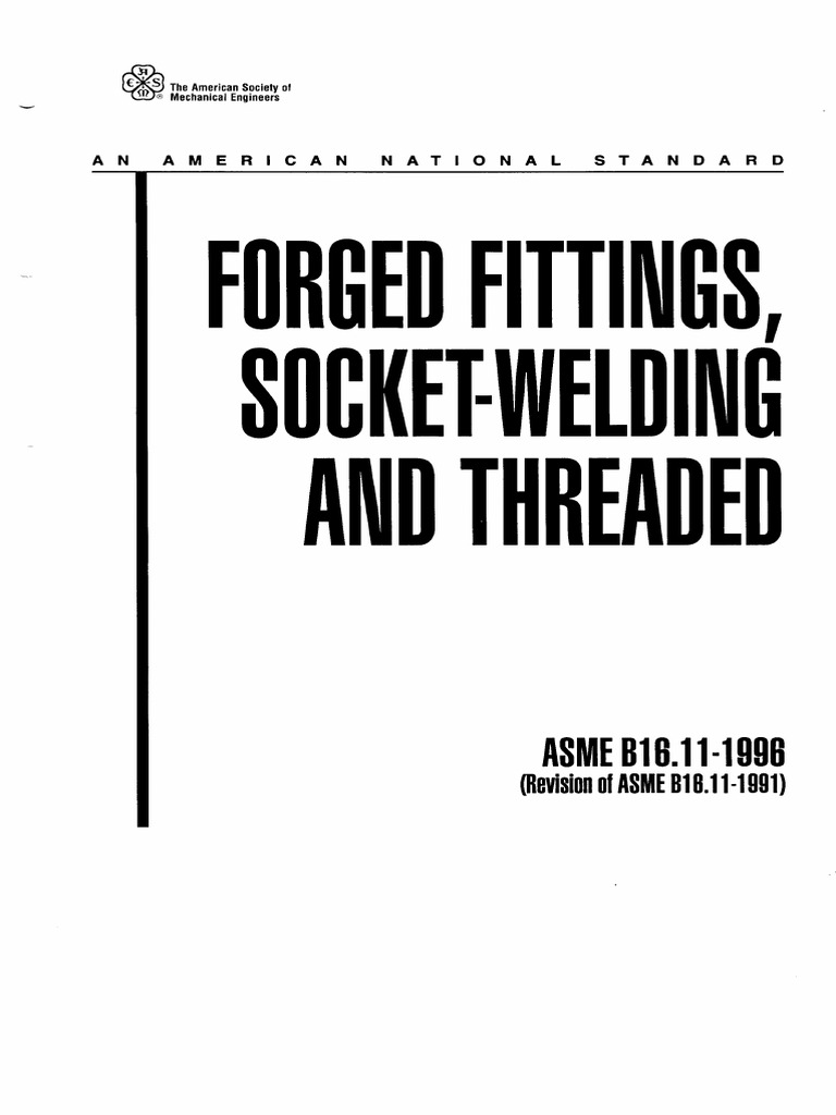 Asme b16.11-1996 | PDF