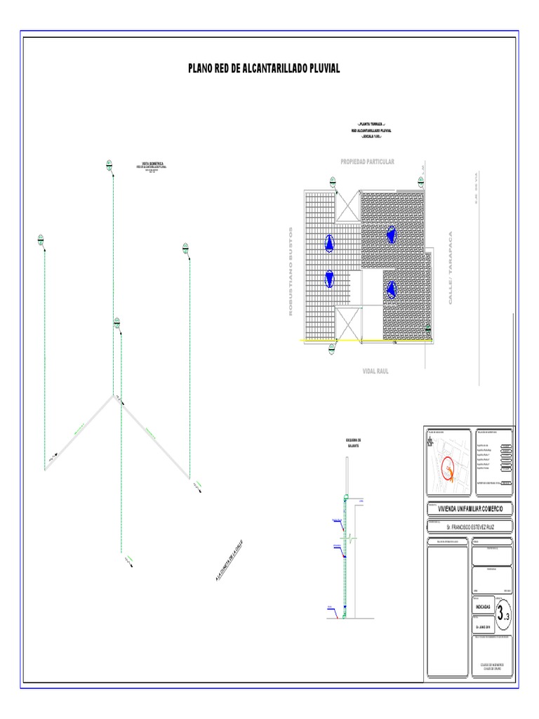 Plano de Drenaje Pluvial Residencial | PDF