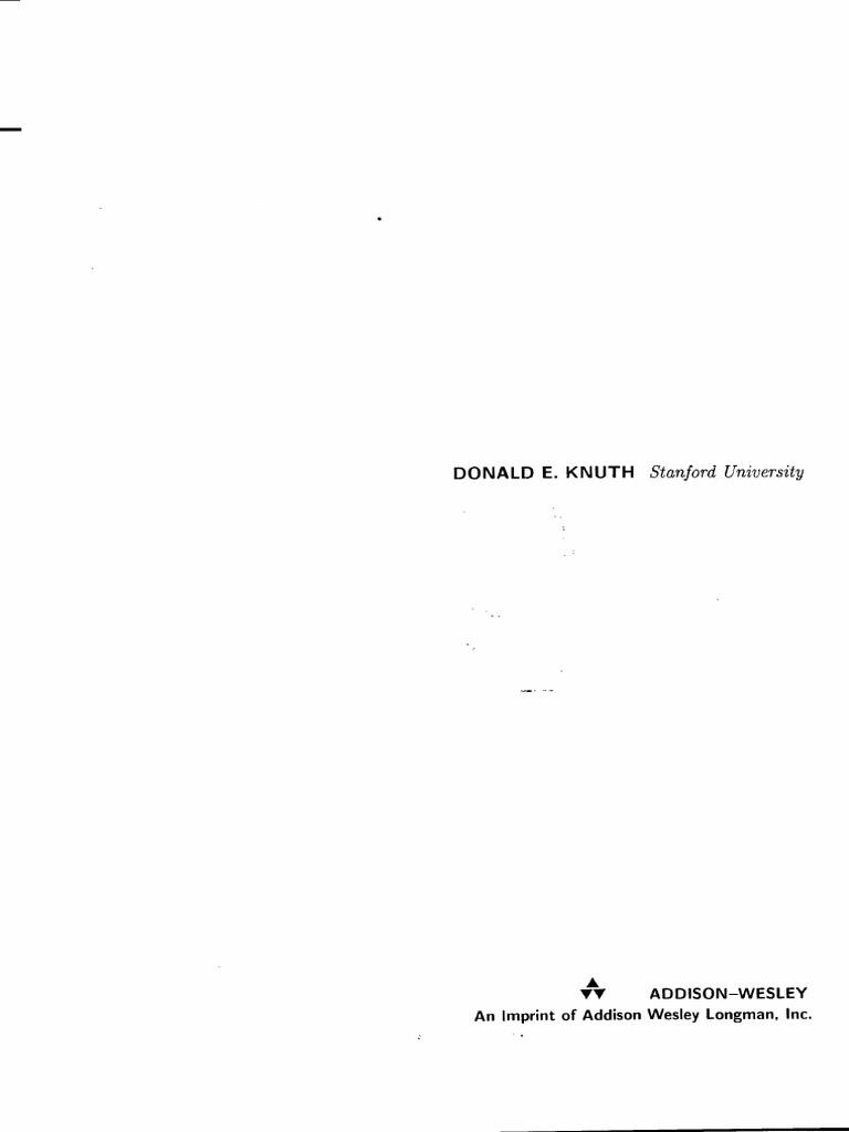 The Art of Computer Programming - Sorting and Searching (2nd Edition Volume 3) PDF | PDF