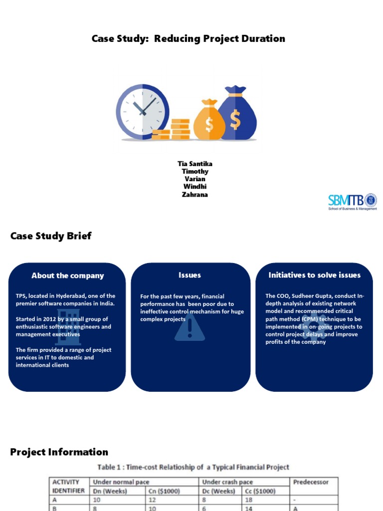 Case Study Reducing Project Duration | PDF | Systems Theory ...