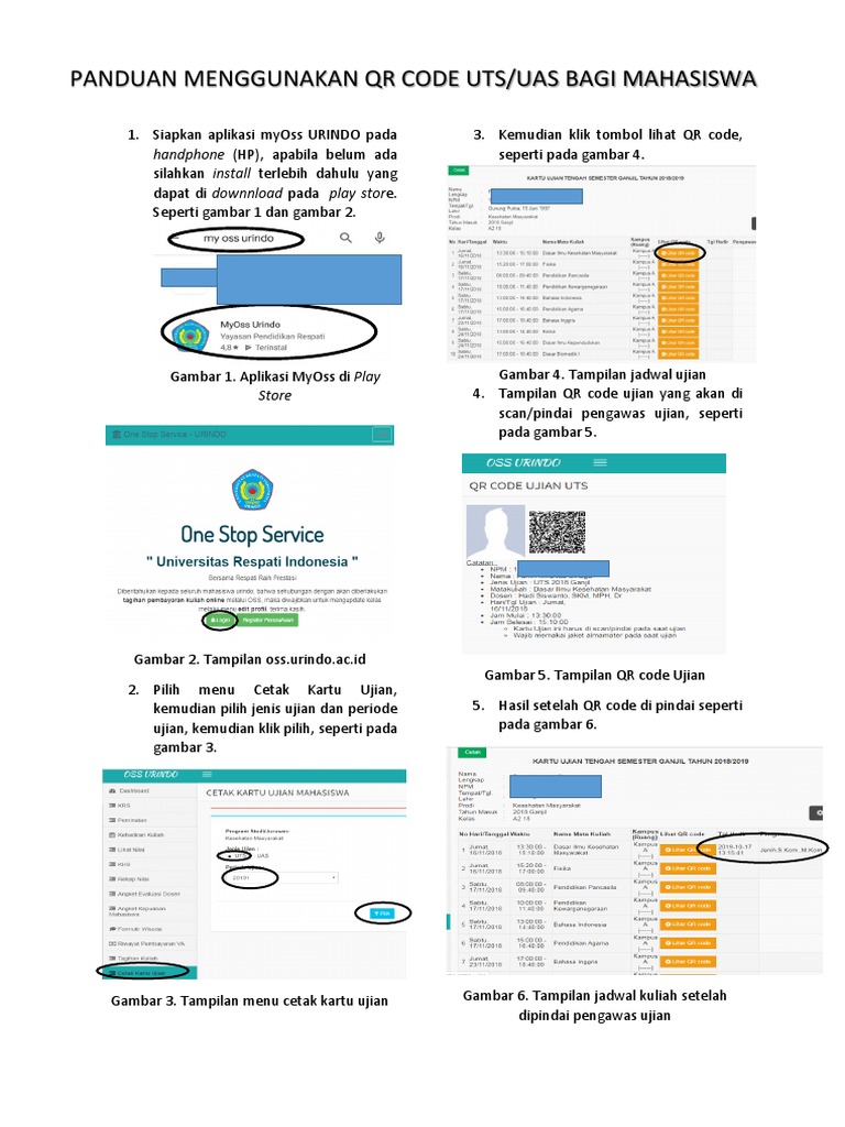 Panduan Uts Uas QR Code Mhs PDF | PDF