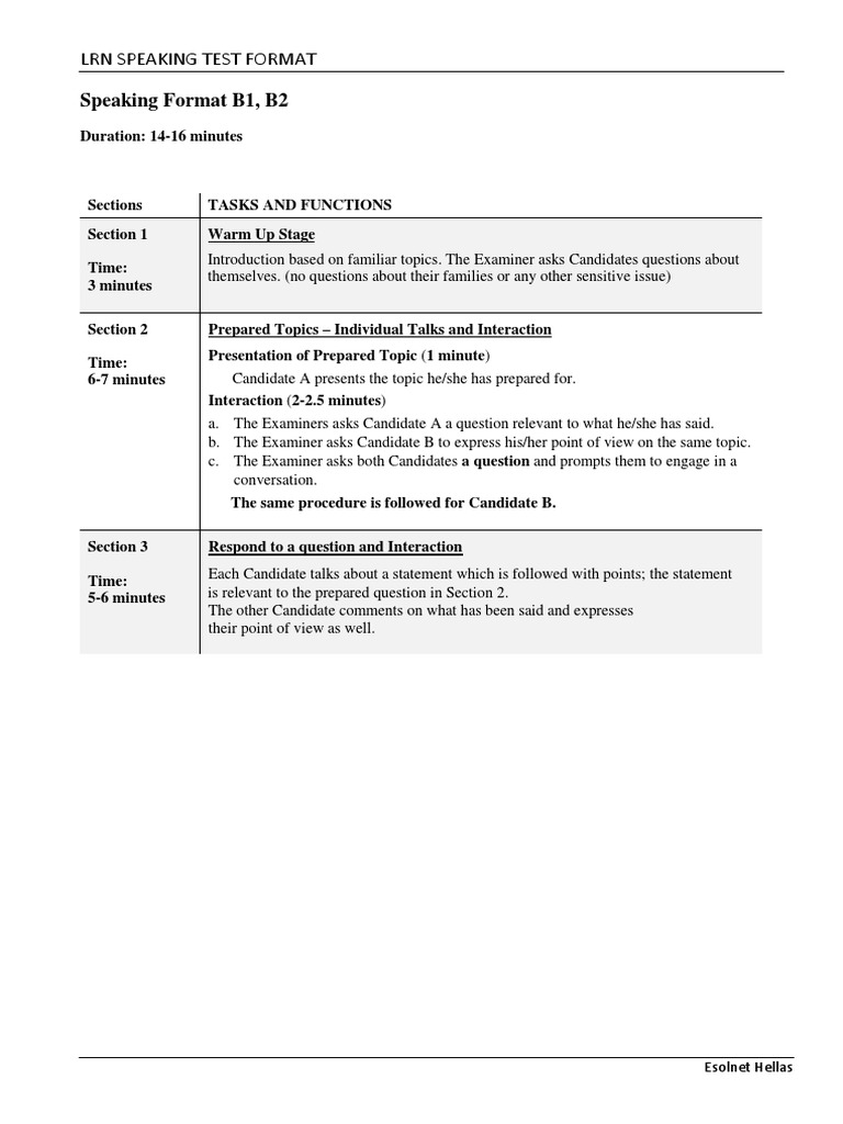 LRN Speaking Format PDF | PDF | Question | Cognition