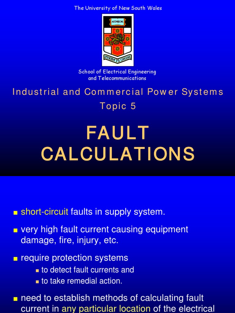 Fault Calculation PDF | PDF | Electrical Impedance | Direct Current
