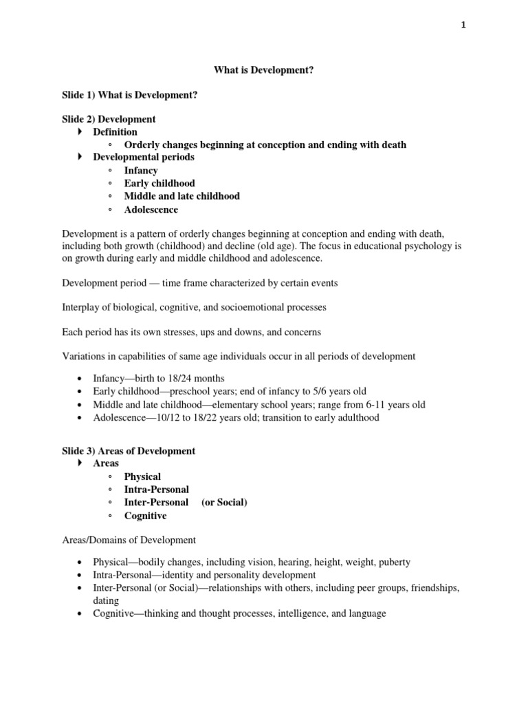 What is Development | PDF | Id | Attachment Theory