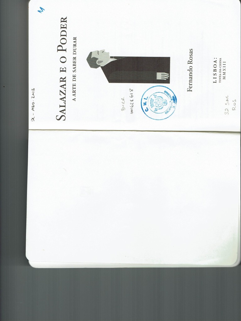 Livro Salazar e o Poder PDF | PDF