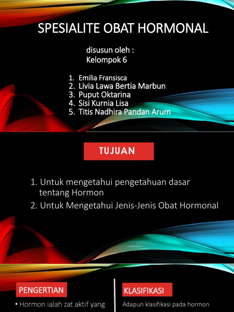 Spesialisasi Obat Hormonal dan Klasifikasinya | PDF