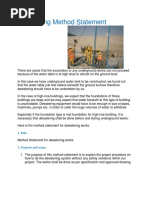 Method Statement Excavation Works: Page 1 of 13 | PDF | Deep Foundation ...