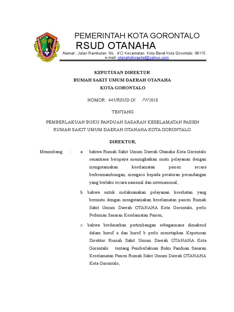 SK Pemberlakuan Buku Panduan SKP | PDF | Pengembangan Diri