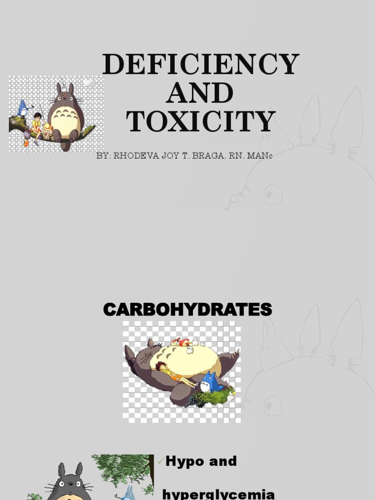 Deficiency and Toxicity | PDF | Ketosis | Fat