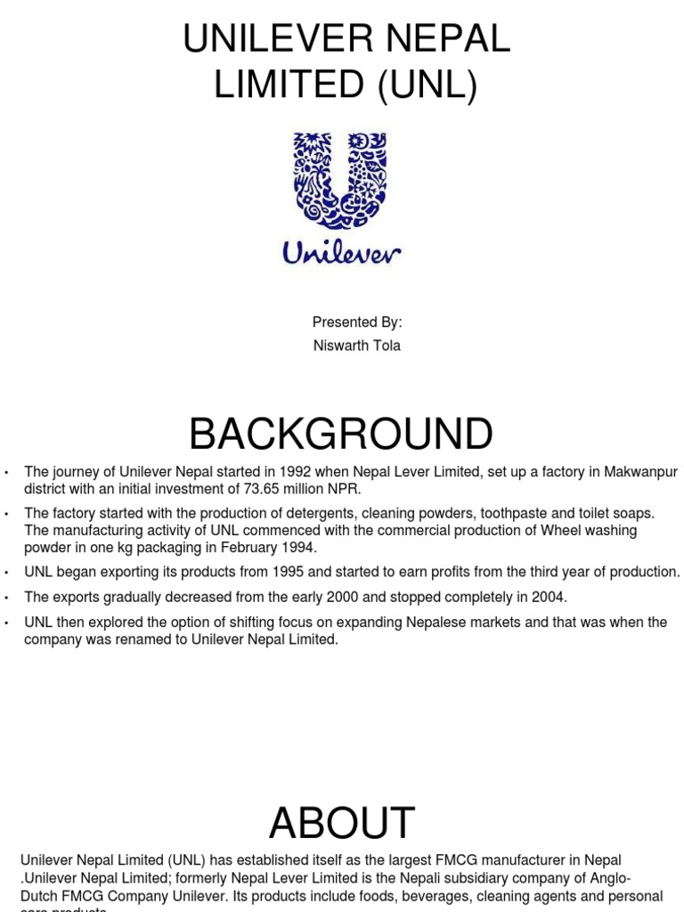 Unilever Nepal Limited (UNL) | PDF | Swot Analysis | Unilever