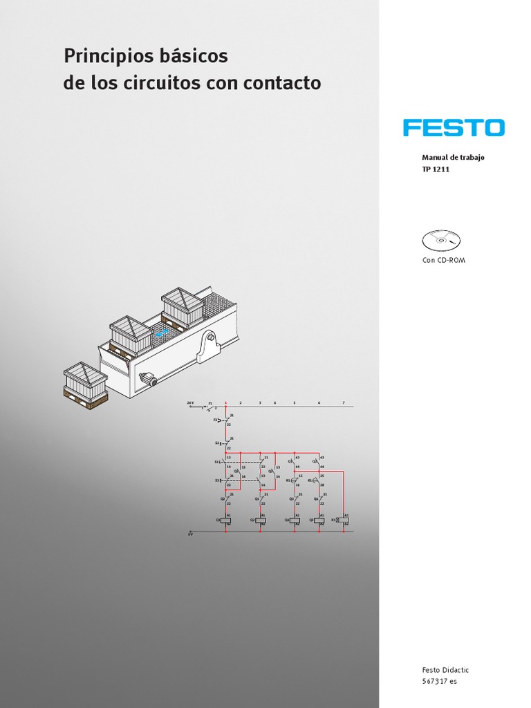 Principios Básicos de Los Circuitos Con Contacto PDF | PDF | Relé ...
