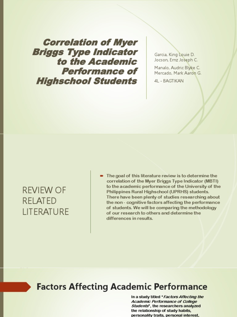 MBTI | PDF | Cognitive Science | Behavior Modification