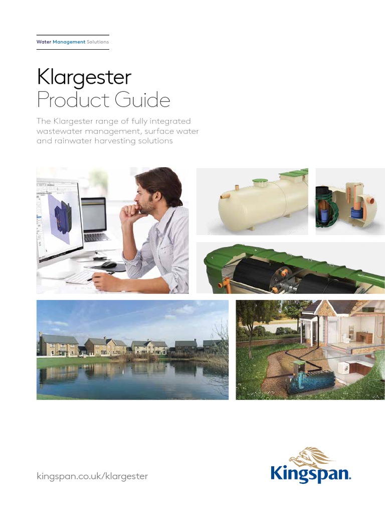 Kingspan Klargester GB Product Guide July 2018 | PDF | Sewage Treatment ...