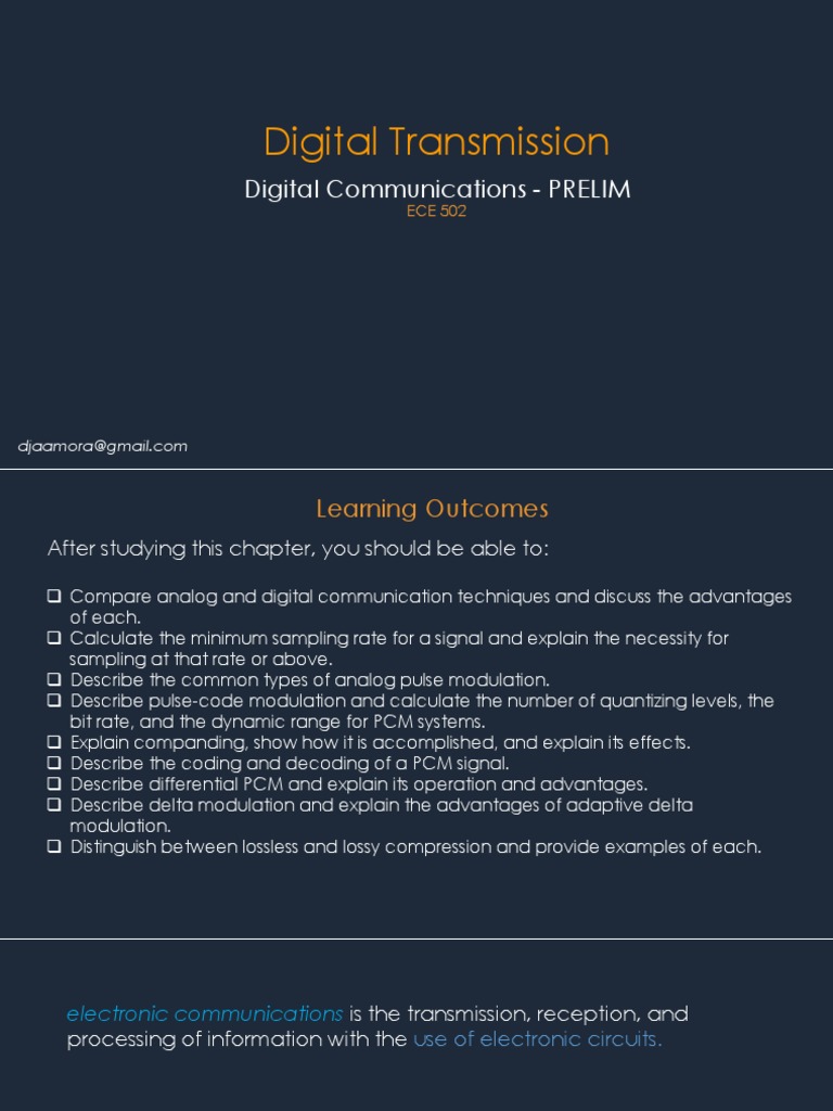 Digital Transmission | PDF | Data Transmission | Modulation