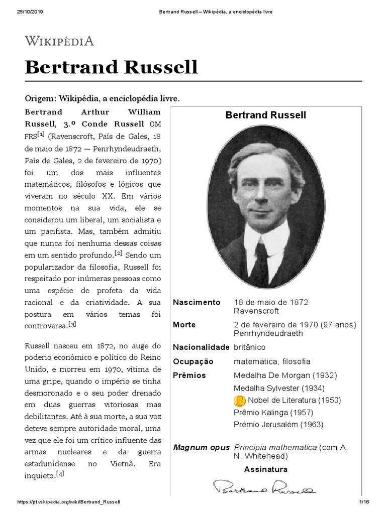 Bertrand Russell PDF | PDF | Bertrand Russell | Science