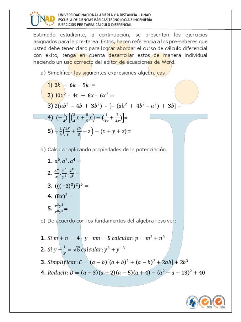 Ejercicios Pre-Tarea 1606 | PDF