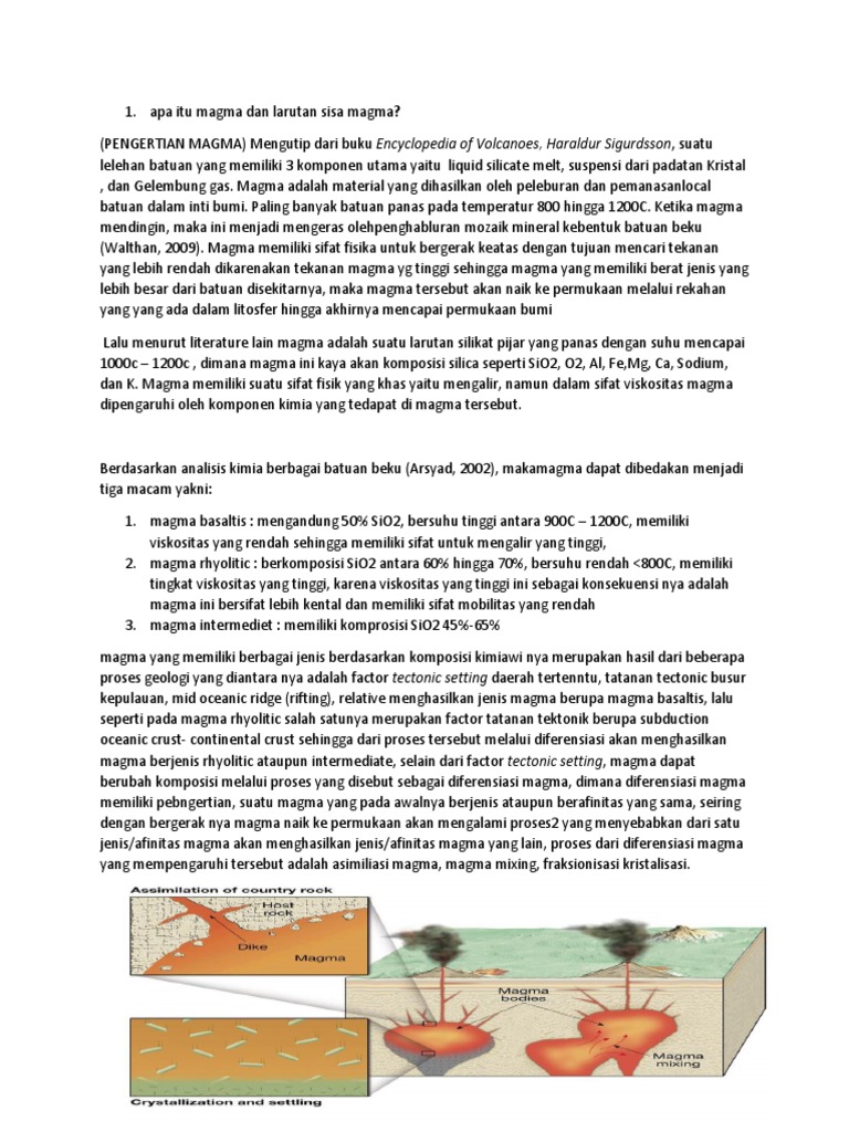 Memahami Magma dan Jenisnya | PDF | Ilmu Sosial | Sains & Matematika