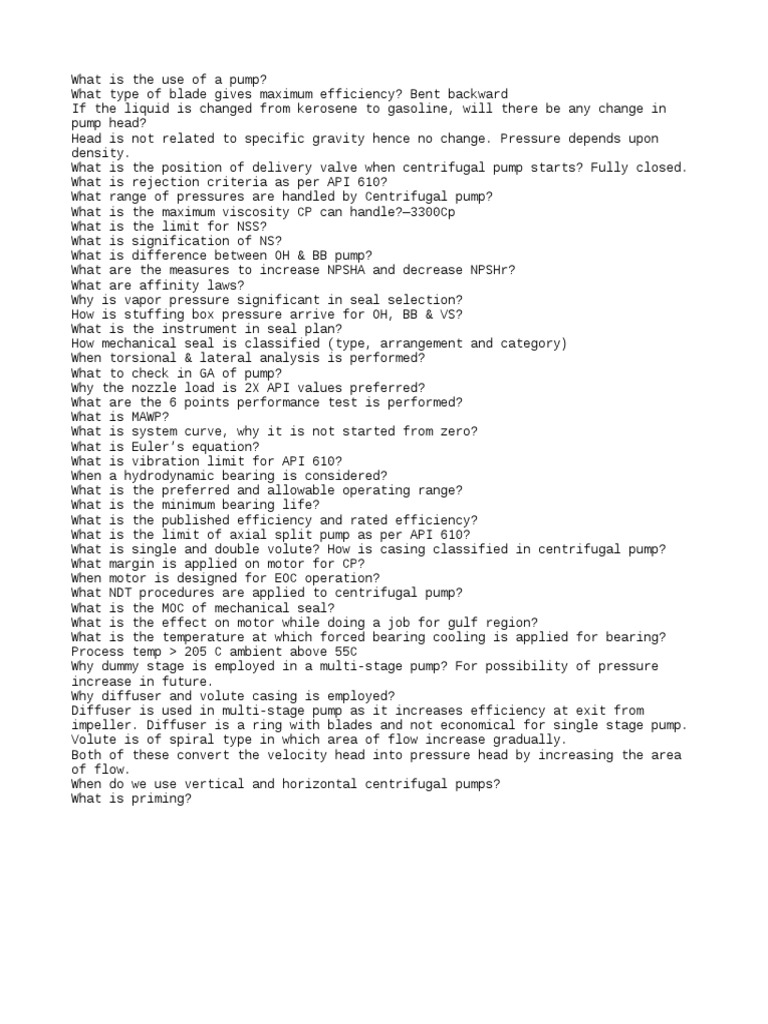 Interview Question Mechanical | PDF