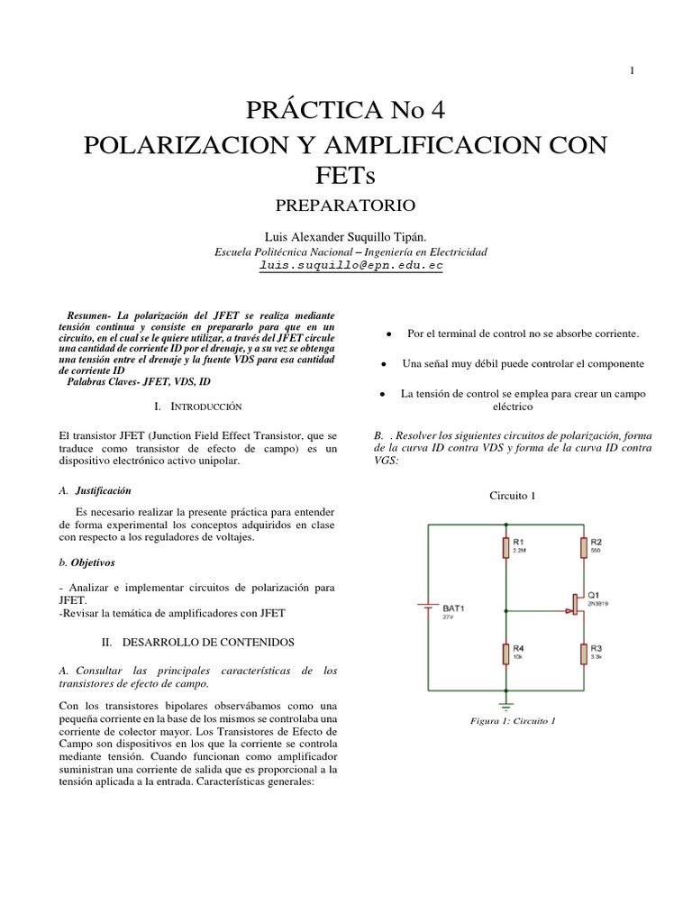 PRÁCTICA No 4 | PDF | Transistor | Semiconductores