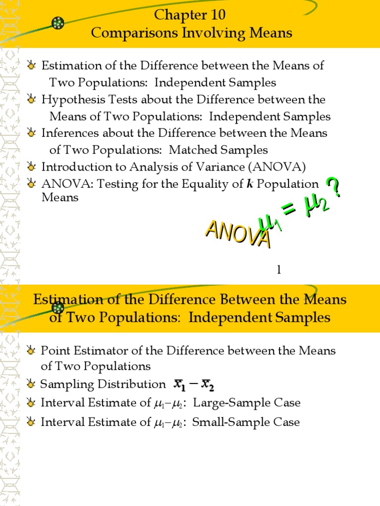 Kxu Stat Anderson Ch10 Student | PDF | Mean Squared Error | Analysis Of Variance