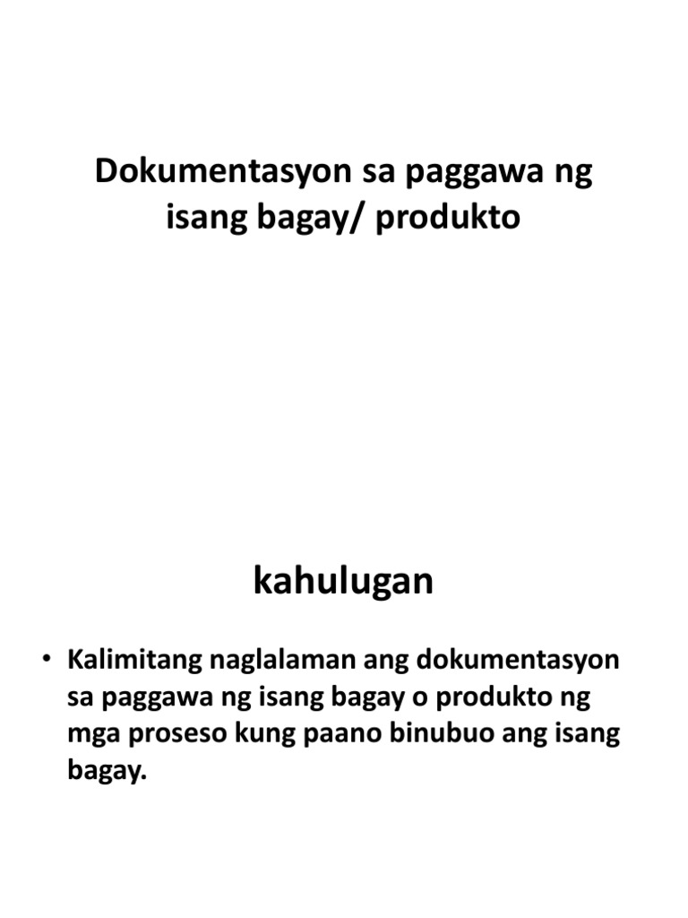 Dokumentasyon | PDF