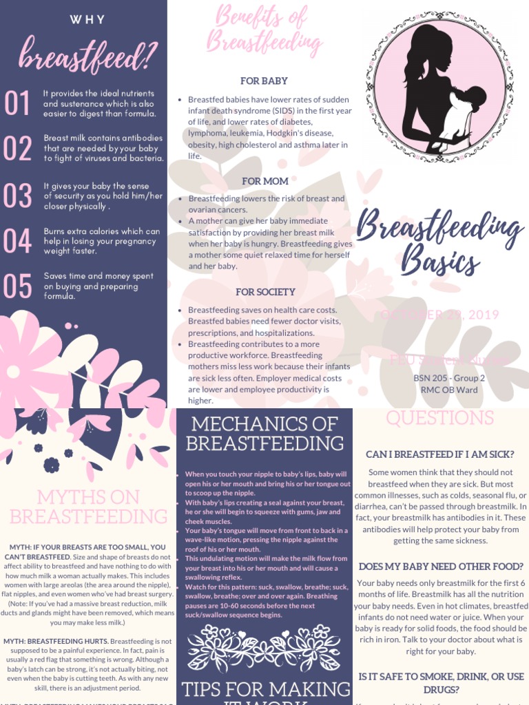 Breastfeeding Basics - Brochure | PDF | Breastfeeding | Breast Milk