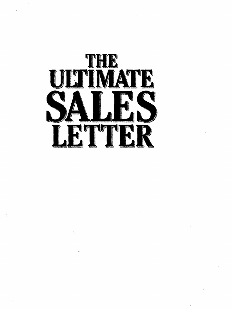 The Ultimate Sales Letter | PDF