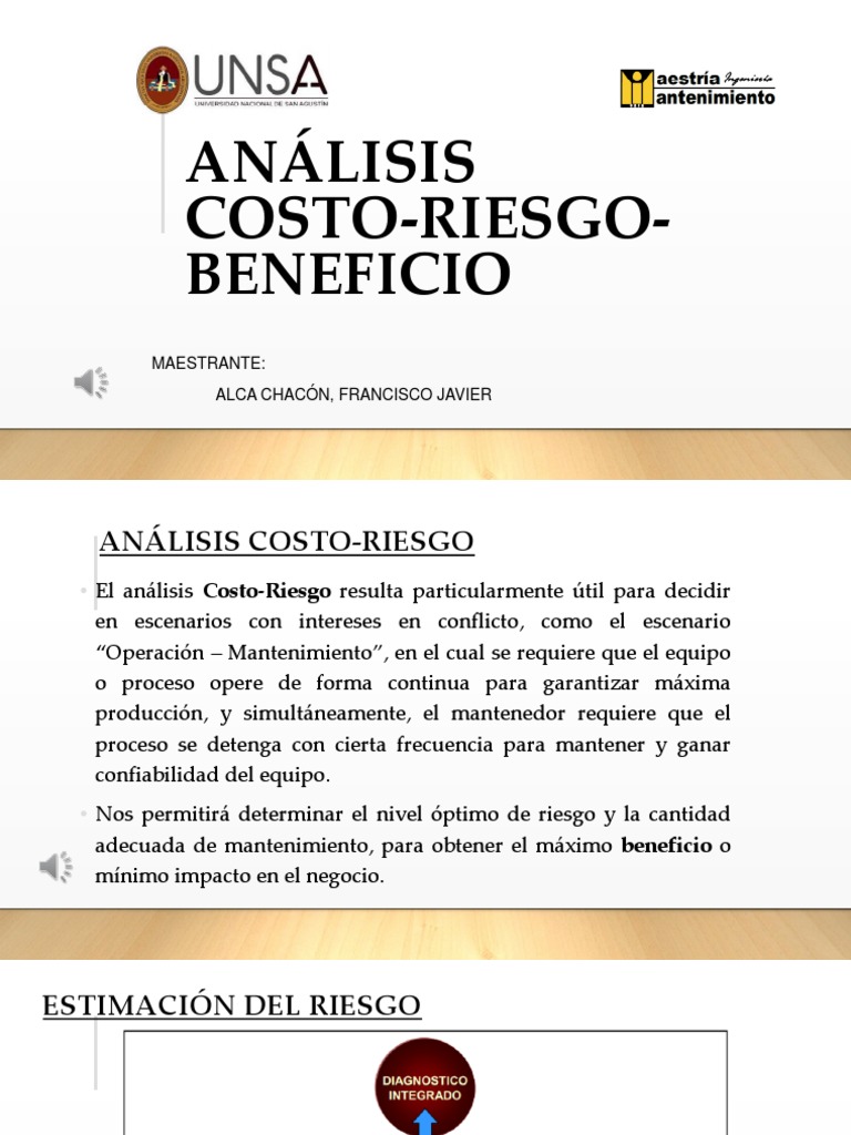 ANÁLISIS COSTO-RIESGO-BENEFICIO - Francisco Alca | PDF | Ingeniería de ...
