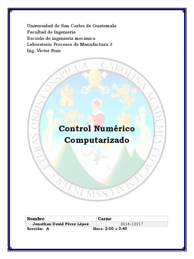 Control Numérico Computarizado | PDF | Control numerico | Mecanizado