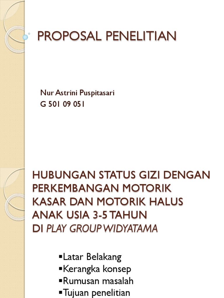 Proposal Penelitian | PDF | Pengembangan Diri