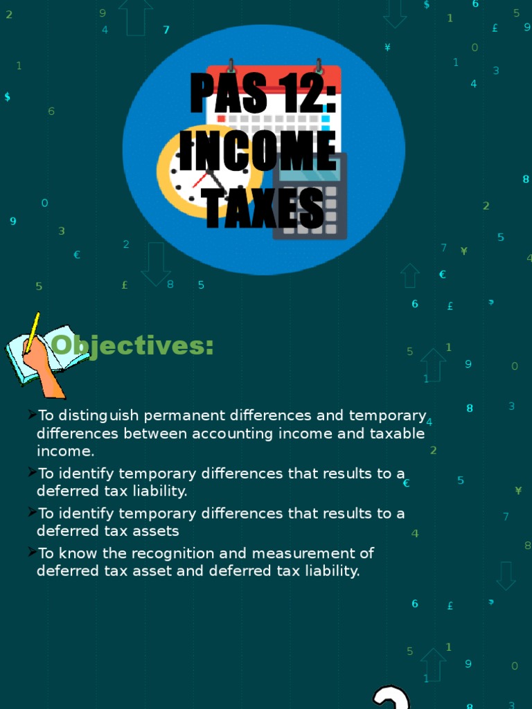 Pas 12 Income Taxes Final | PDF | Deferred Tax | Expense
