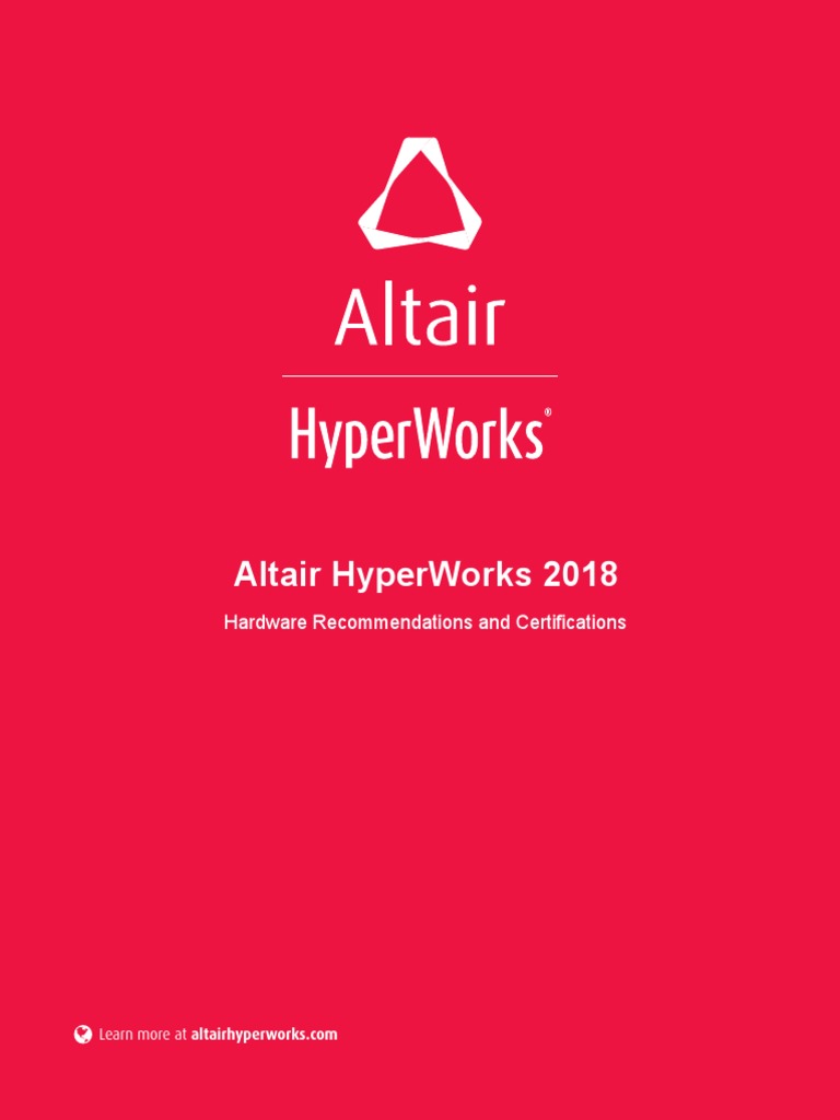 Hyperworks 2018 Hardware Recommendations and Certifications | PDF | Graphics Processing Unit ...