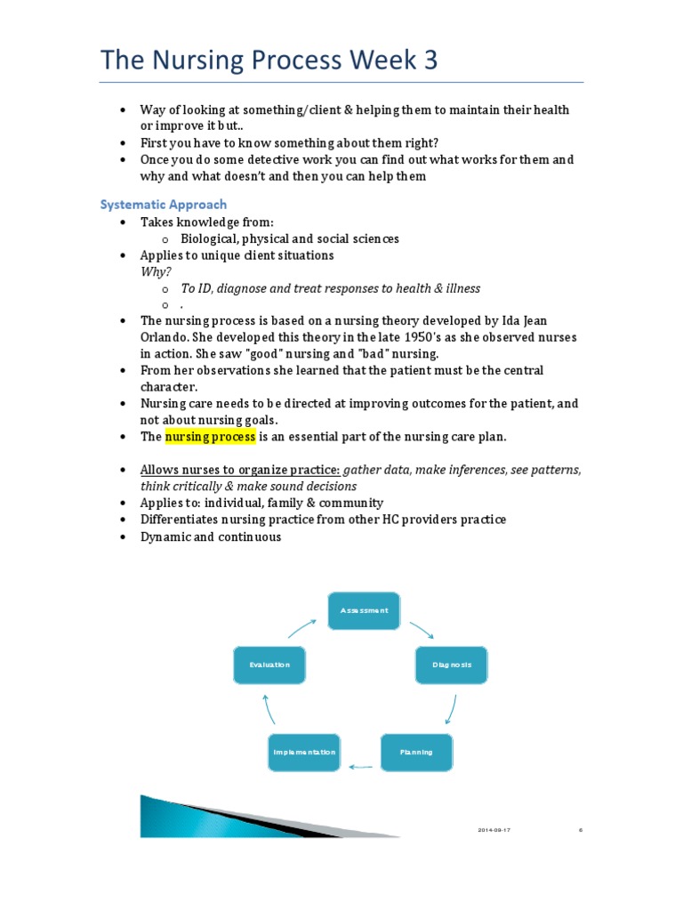 The Nursing Process | PDF | Physical Examination | Nursing