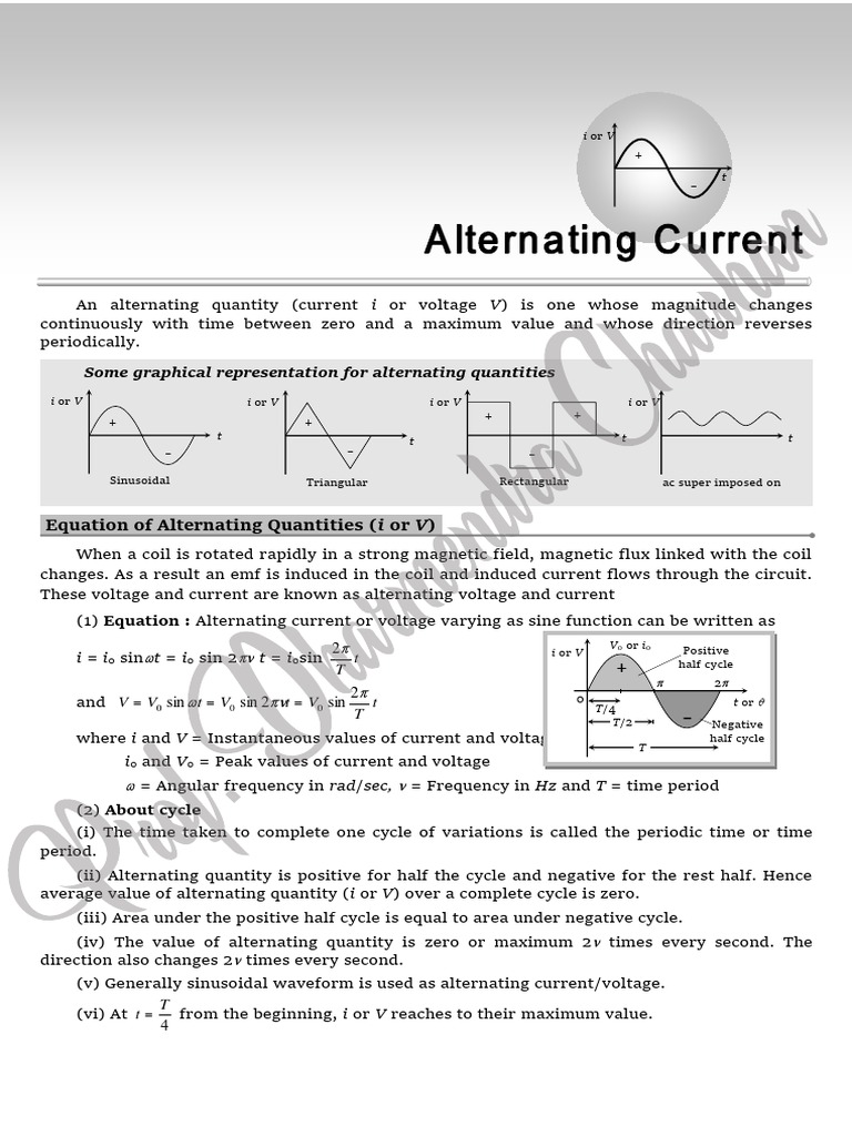 AC | PDF | Root Mean Square | Alternating Current