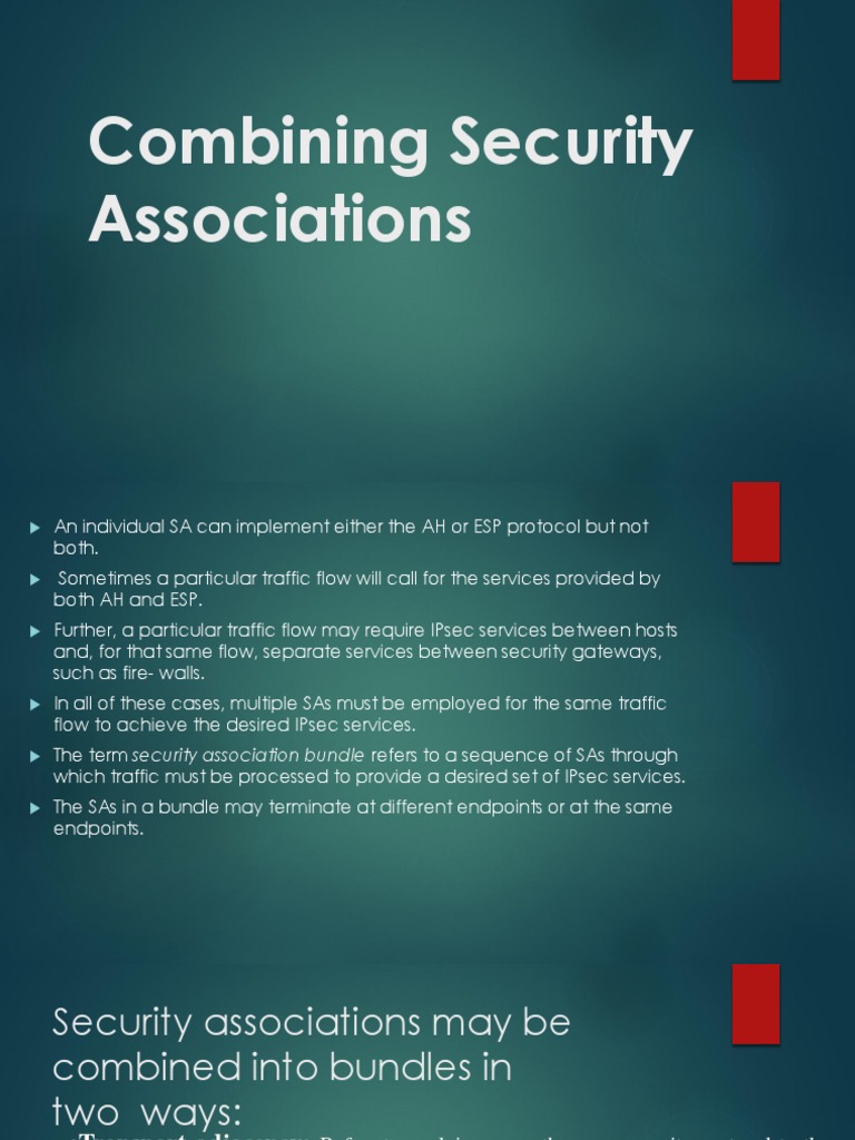 Combining Security Associations | PDF | Digital Technology | Cyberspace