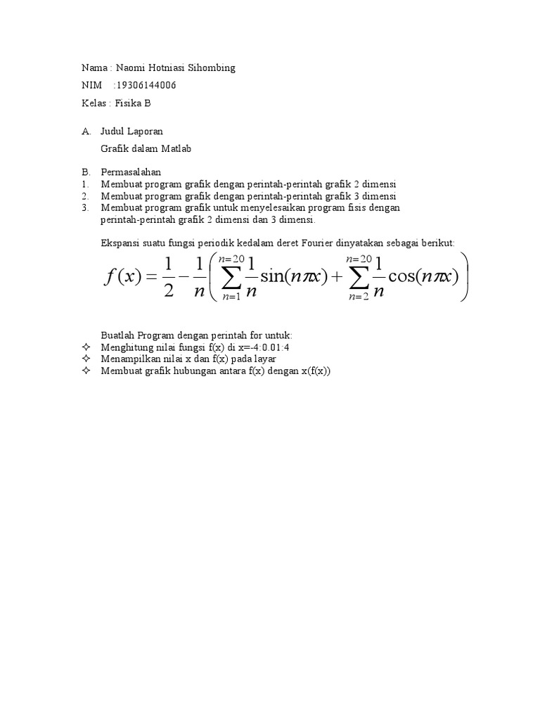 Grafik Dalam Matlab | PDF