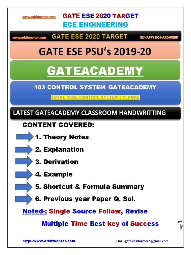 3.control System - Gateacademy-2020) | PDF | Learning | Cognition
