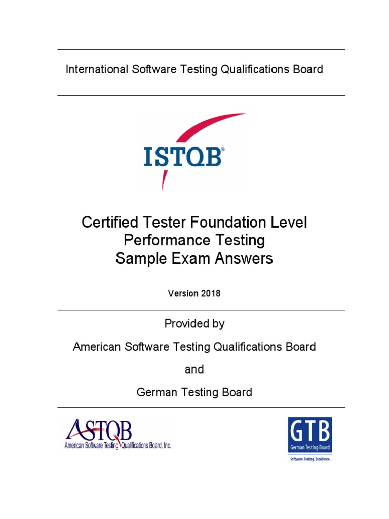 ISTQB CTFL-PT Sample Exam Answers 2018 v1.0 | PDF | Software Testing ...