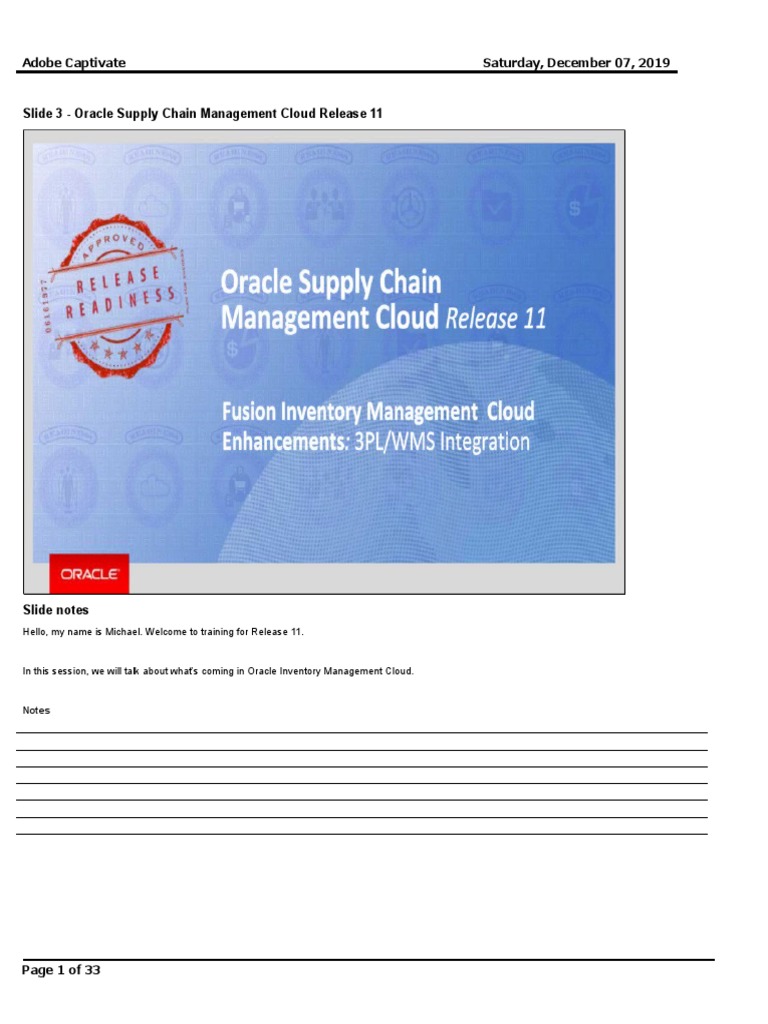 Enabling Integrations Between Oracle Inventory Management Cloud and ...