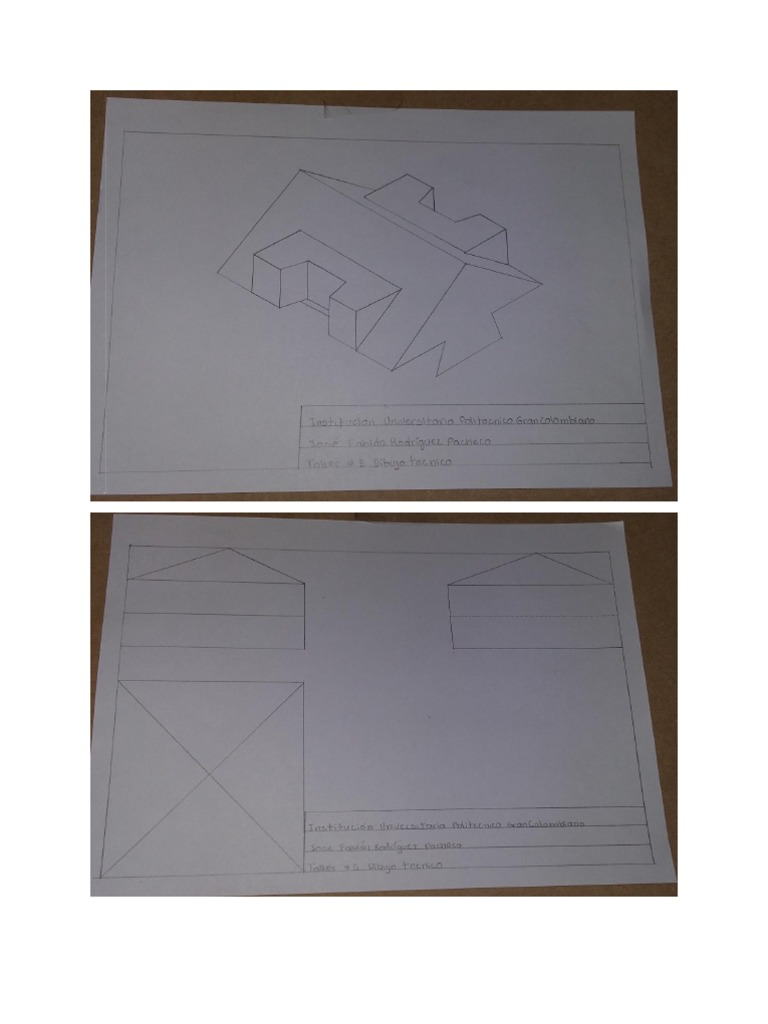 Taller 4 y 5 Dibujo TECNICO | PDF