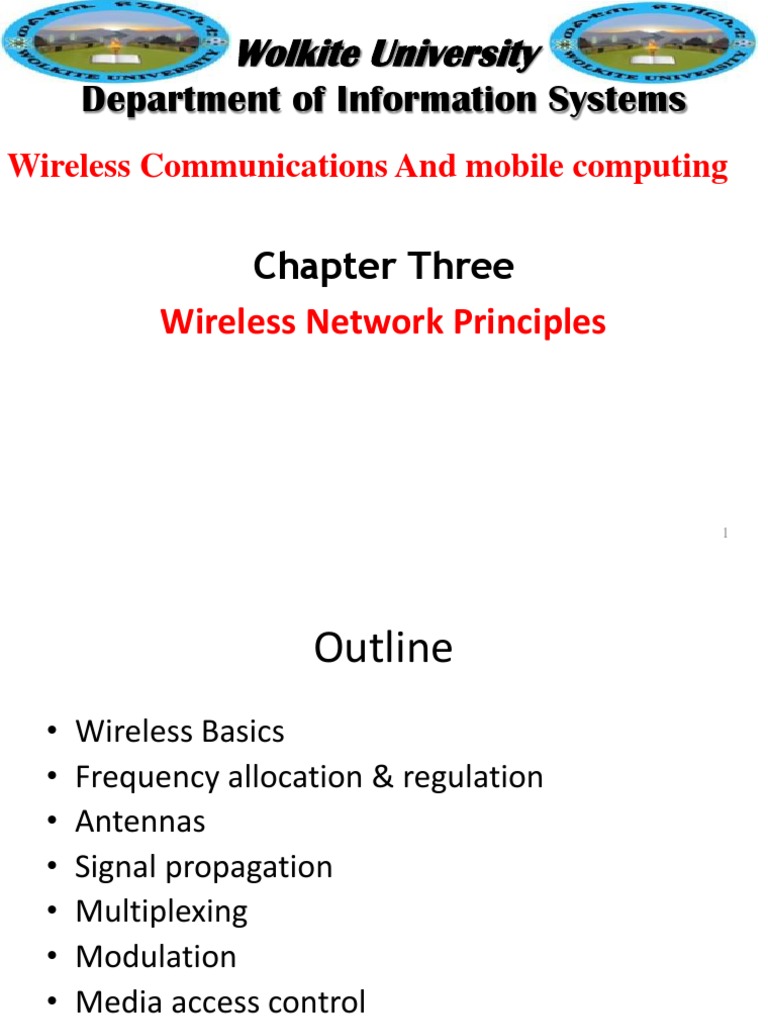 Chapter 3-Wireless Network Principles | PDF | Radio Propagation | Radio