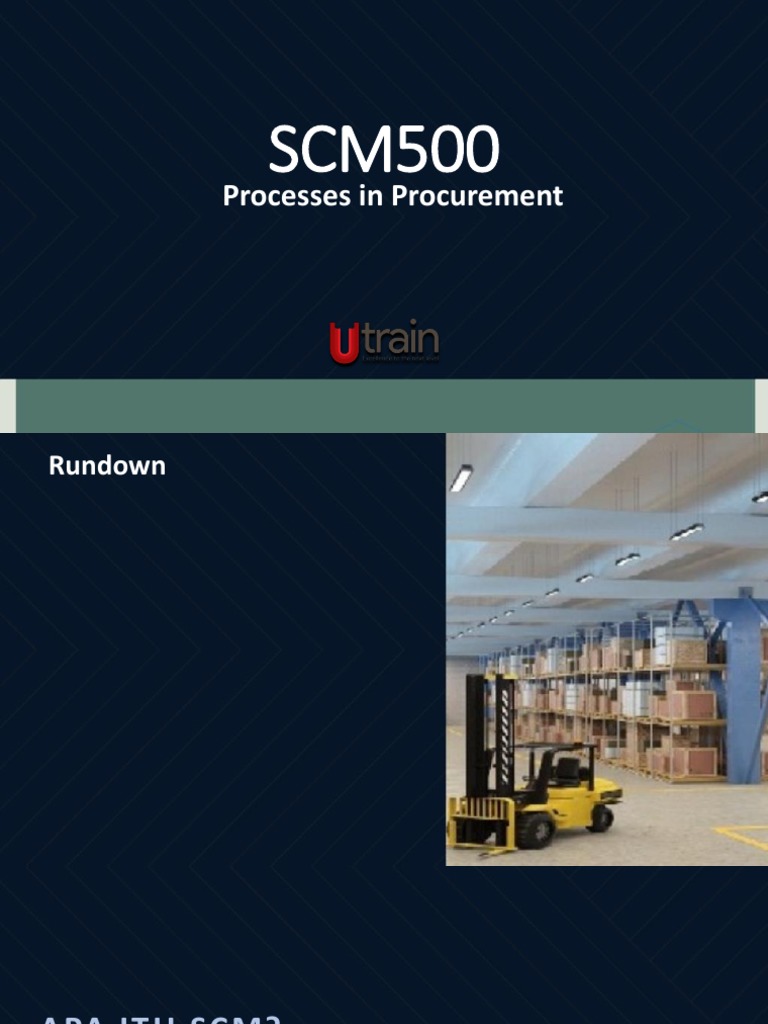 Proses Pengadaan dalam SCM500 | PDF