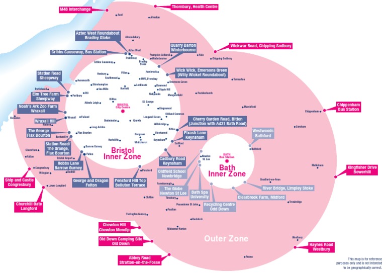 Bath Bristol Combined Zones Map WEB PDF | PDF | Bristol | Road Transport