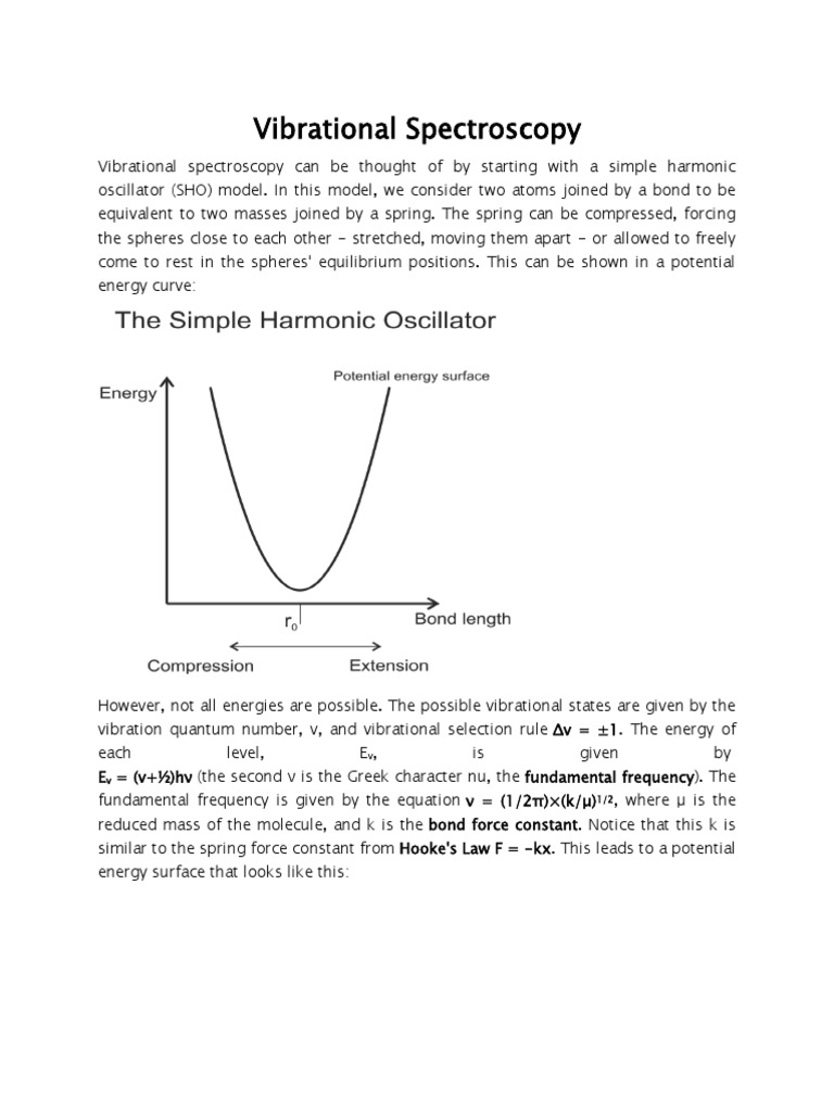 Vibrational - Spectroscopy 1 | PDF | Infrared Spectroscopy | Chemical Bond
