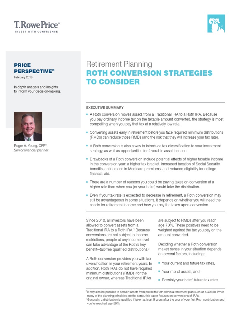 Roth Conversion Strategies To Consider | Download Free PDF | Individual ...