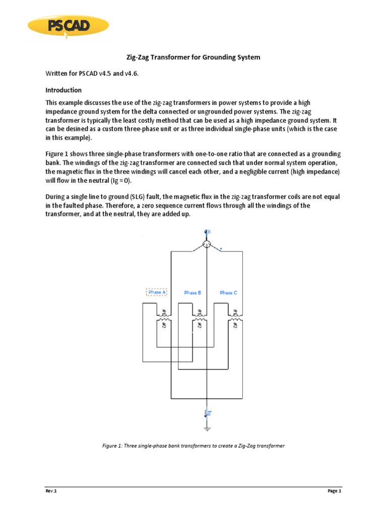 Zig Zag Transformer For Grounding System PDF | PDF | Transformer ...