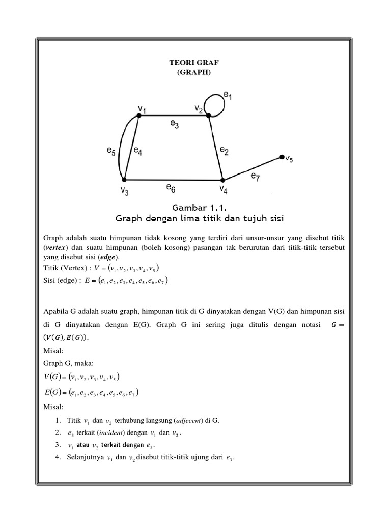 Materi Dan Tugas Graf | PDF | Sains & Matematika