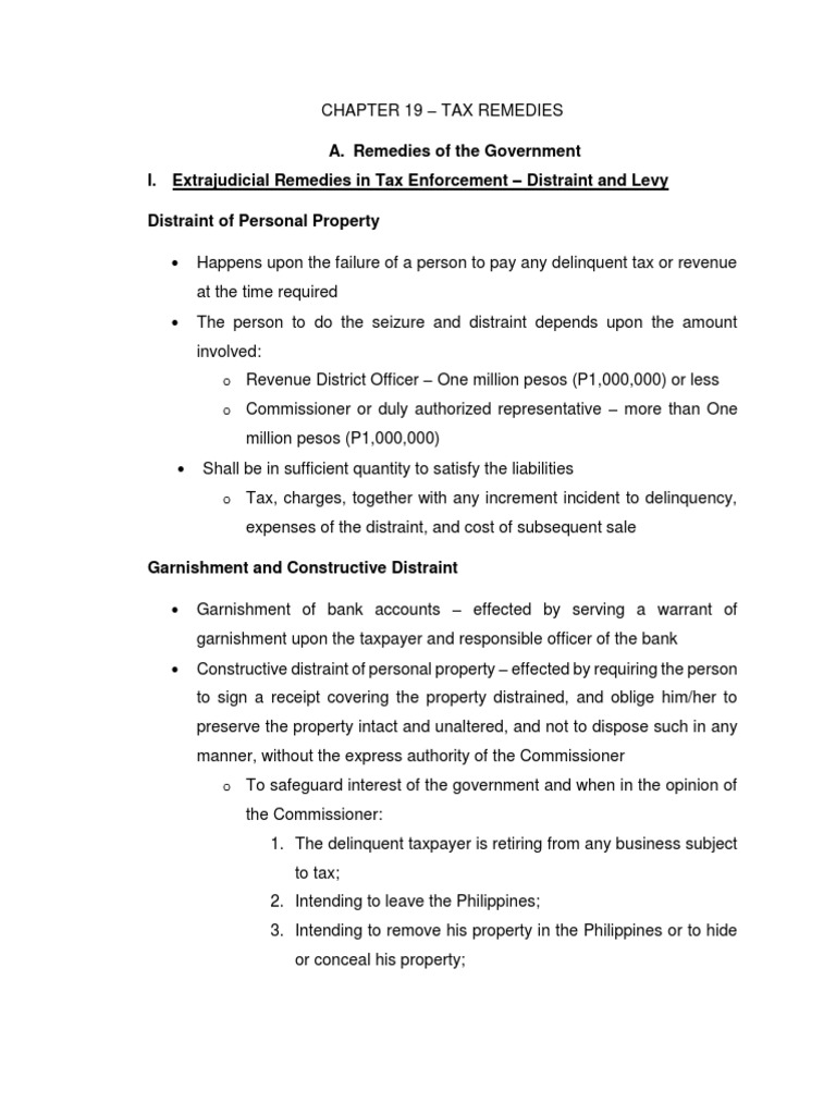 Tax Remedies | PDF | Taxpayer | Taxes