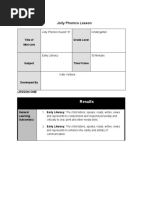Jolly Phonics Progression Map | PDF | Phonics | Language Families