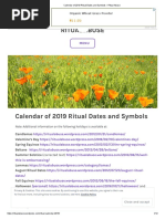Satanic Calendar | PDF | Wheel Of The Year | Halloween